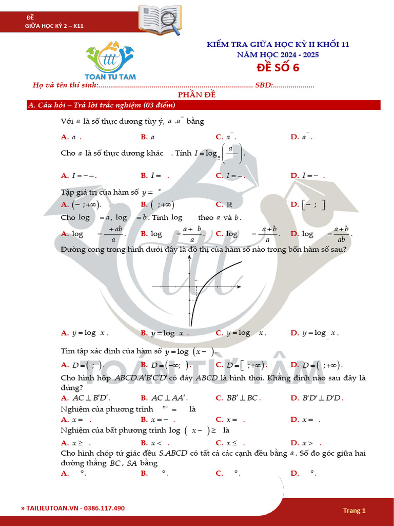 HS-11-CTST-GK2-ĐỀ 06 | PDF