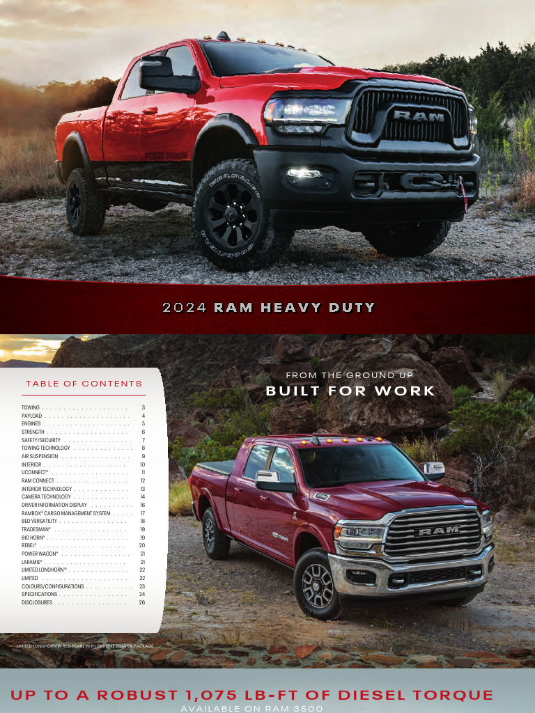 2024 CDN Ram HD Engish Catalog | PDF | Trailer (Vehicle) | Truck
