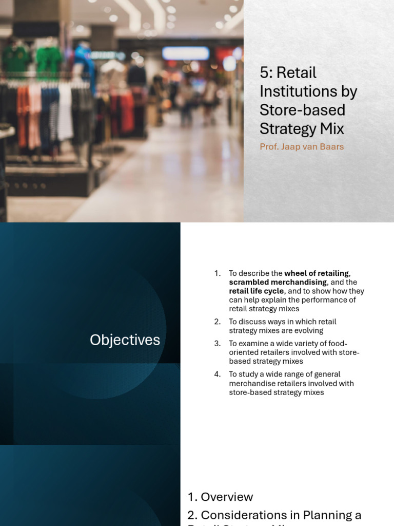 Retail Institutions by Store-Based Strategy Mix | PDF | Retail ...