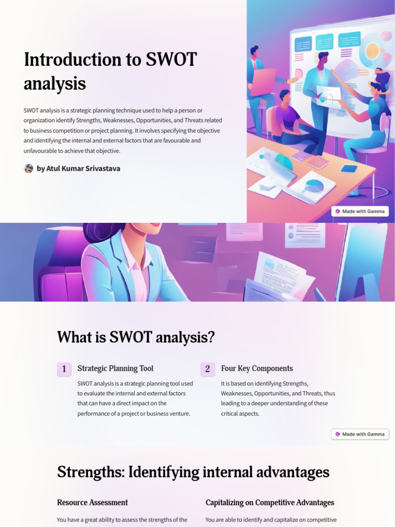 Introduction to SWOT Analysis | PDF | Swot Analysis | Business