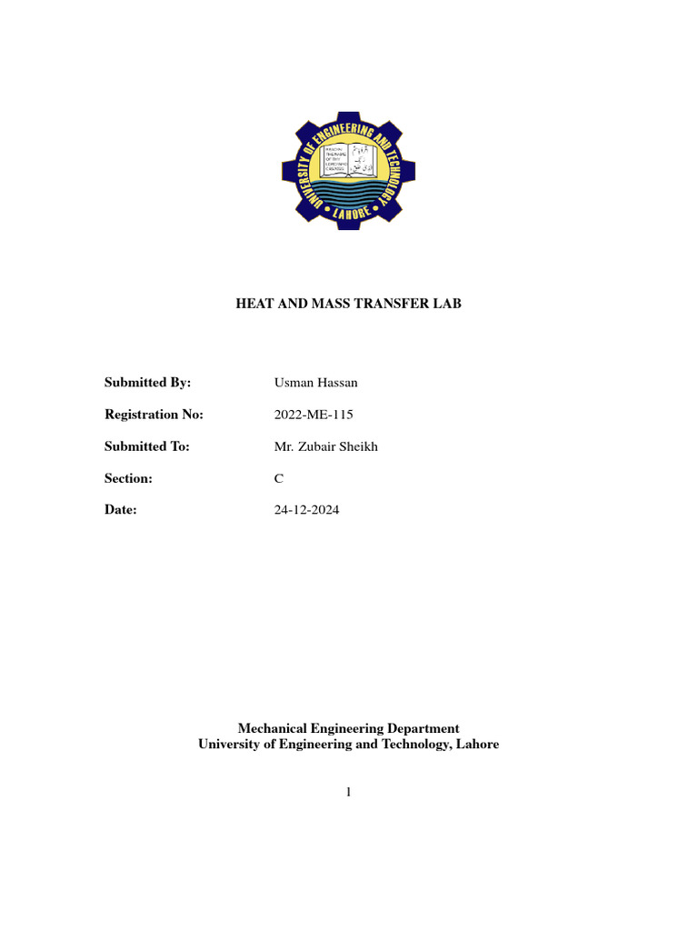 Heat and Mass Transfer Different Experiments | PDF | Boiling | Heat ...