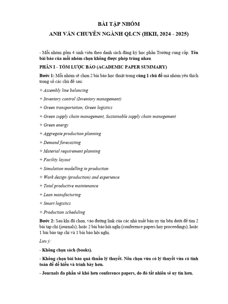 Huong Dan Lam Bai Tap Nhom | PDF
