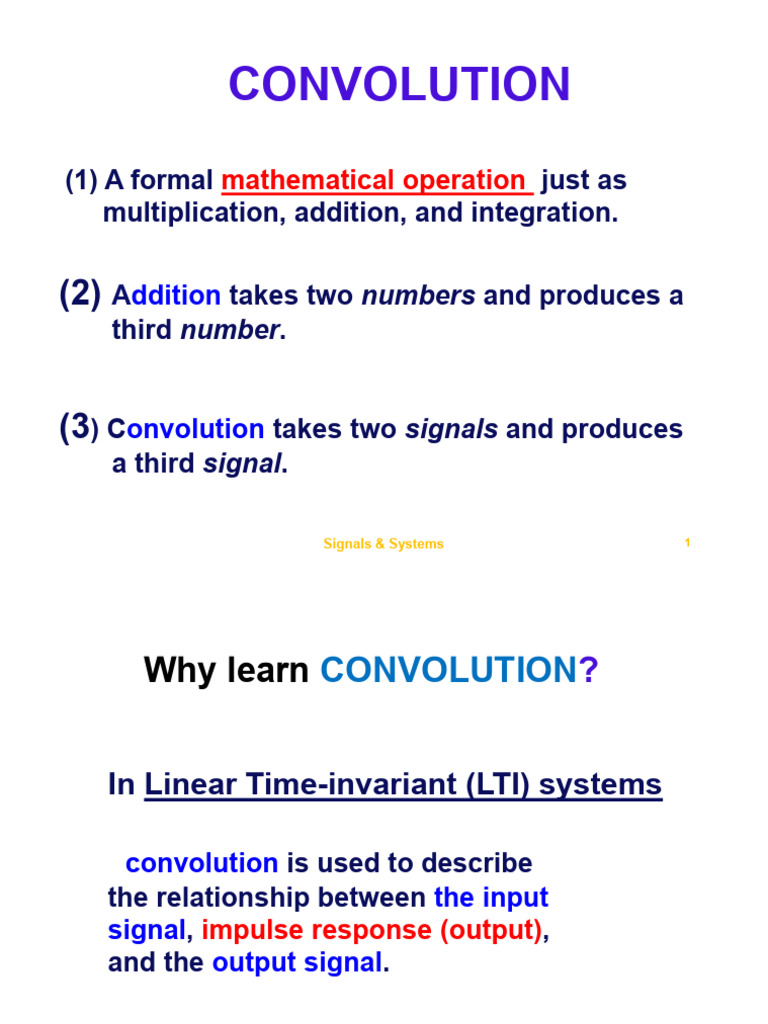 Understanding Convolution in LTI Systems | PDF | Convolution | Computer Engineering
