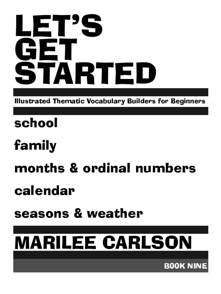 Let's Get Started Book 9 Sample Unit | PDF | Classroom | Letter Case