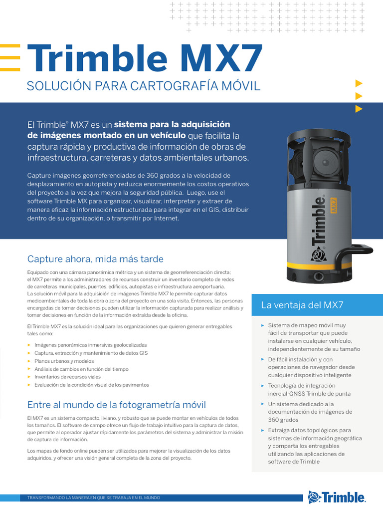 Brochure - Trimble MX7 Mobile Mapping System - Spanish (Lat Amer ...