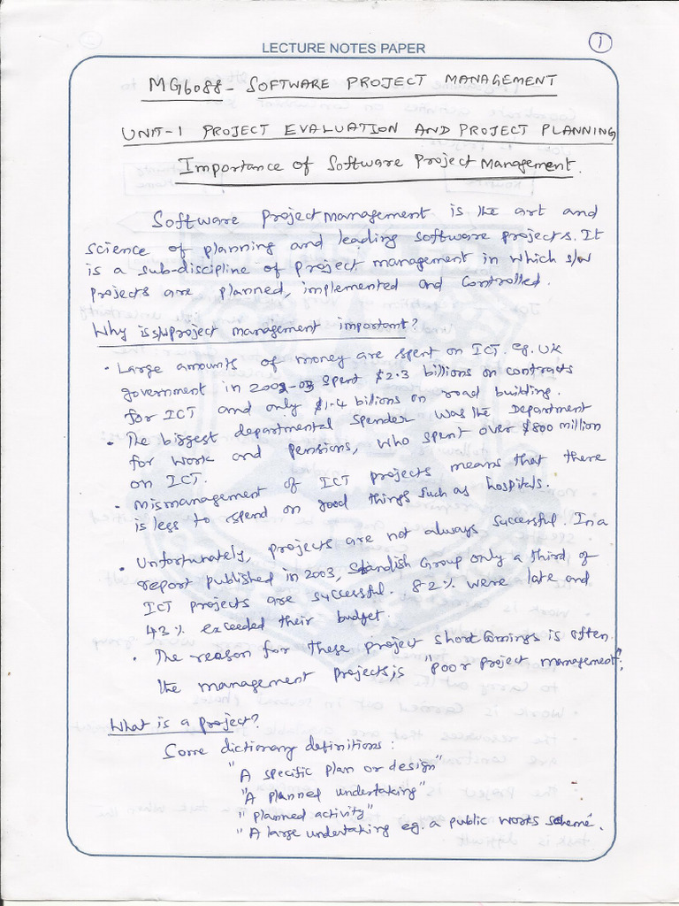 SPM Unit 1 Notes Updated | PDF