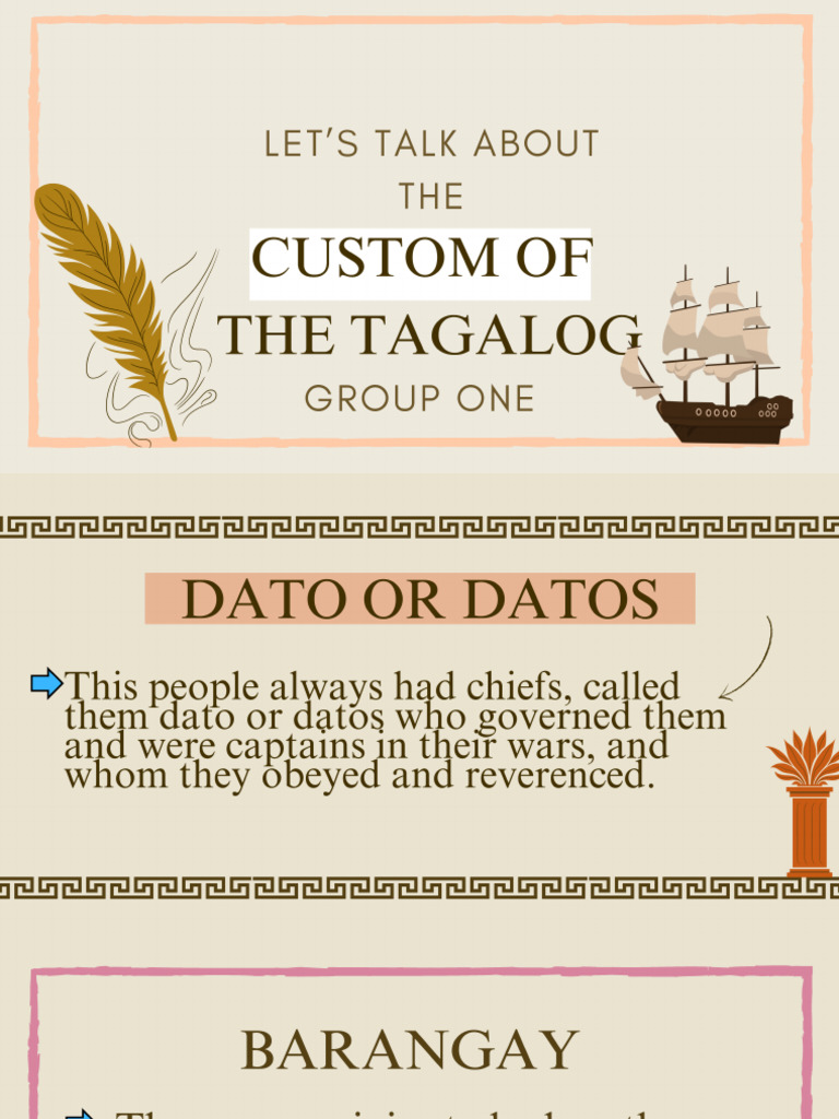 Custom of Tagalog | PDF