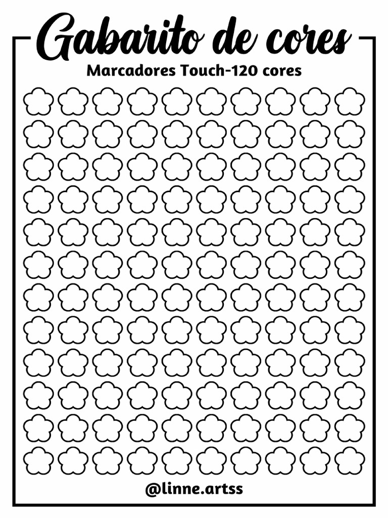 Gabarito Touch-120 Cores | PDF