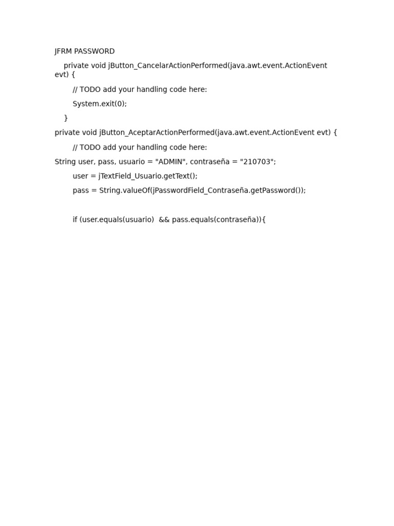Java Password Authentication Code | PDF