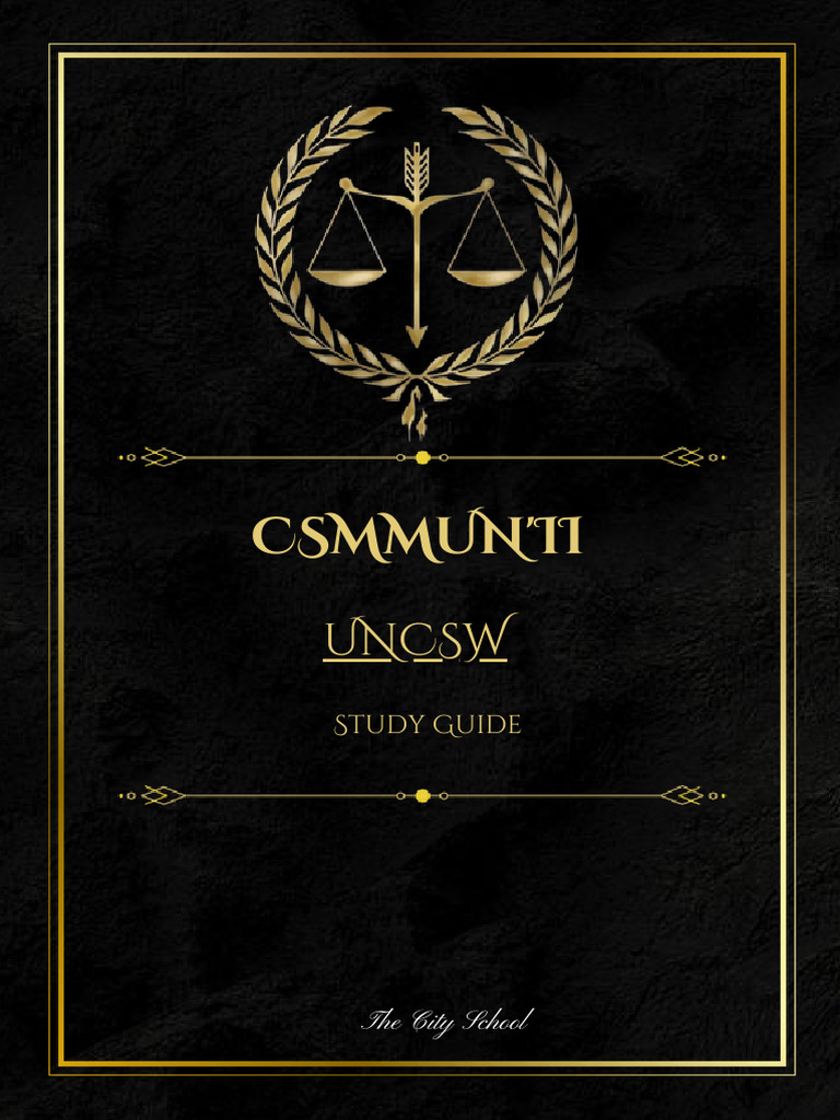Study Guide (UNCSW) Agenda A | PDF