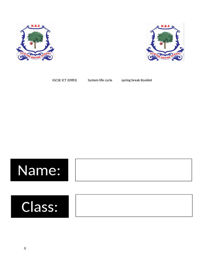 IGCSE ICT System Life Cycle Guide | PDF | Verification And Validation ...