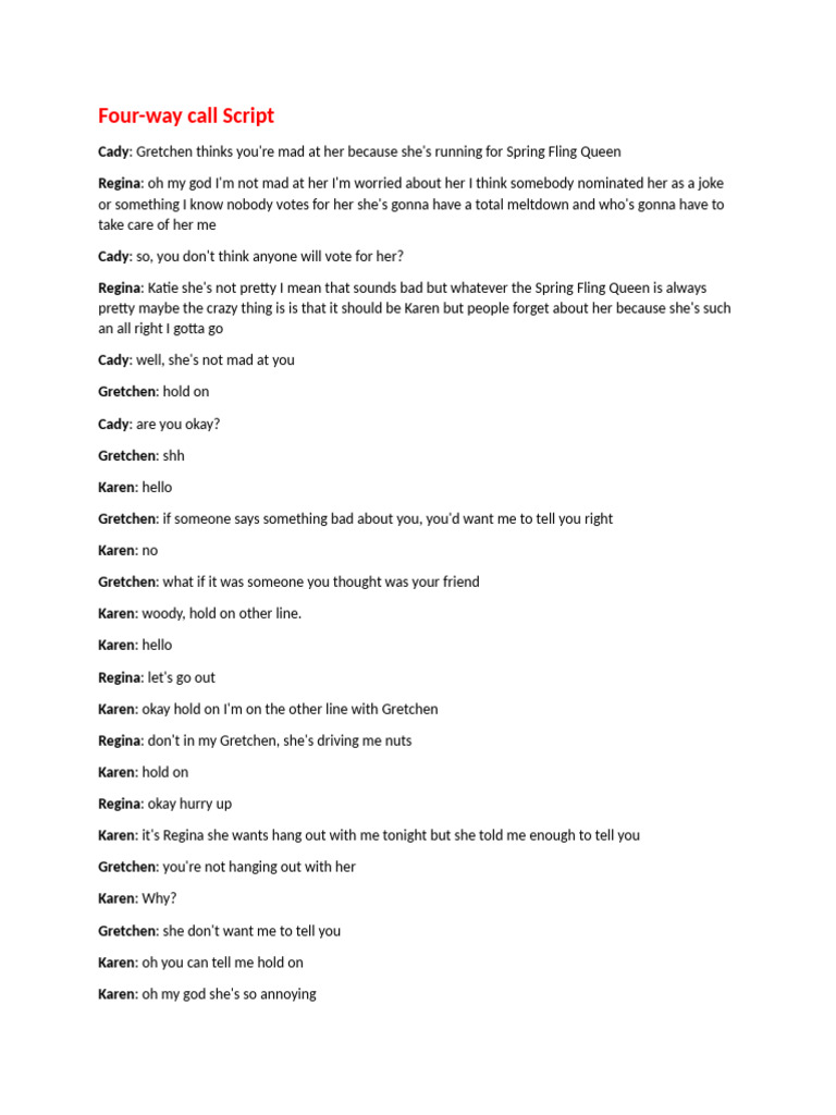 Script Scene 2 | PDF
