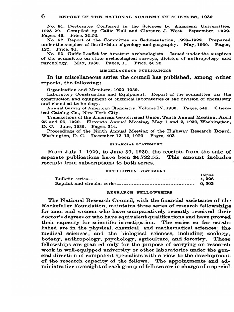 1930 NAS Report on Science Doctorates | PDF | Science | Inquiry