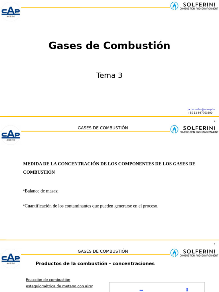 3 Gases de Combustión | PDF | Combustión | Dióxido de carbono