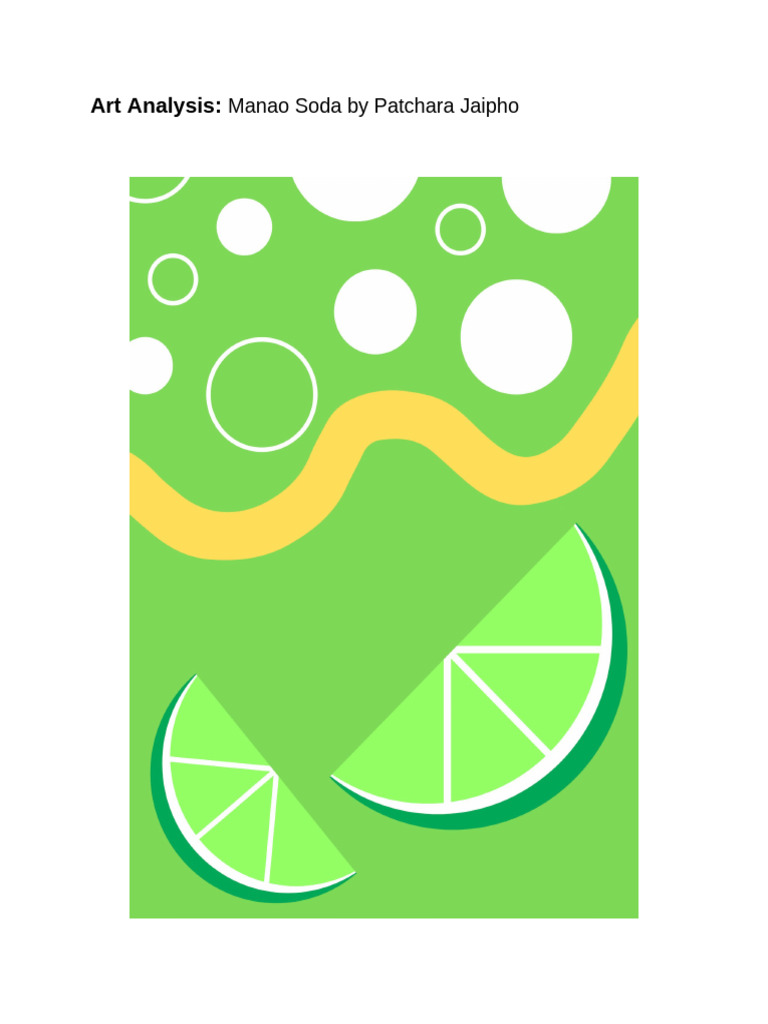 Manao Soda Art Analysis by Patchara Jaipho | PDF | Composition (Visual ...