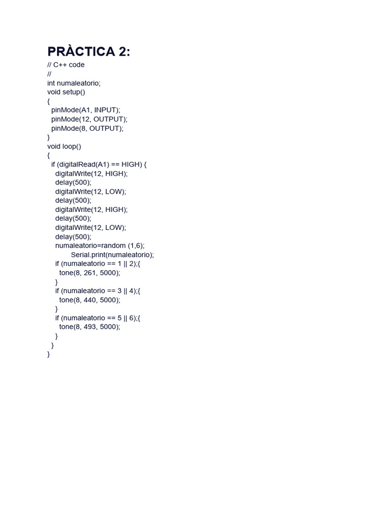 Pràctica 2 I 3 | PDF
