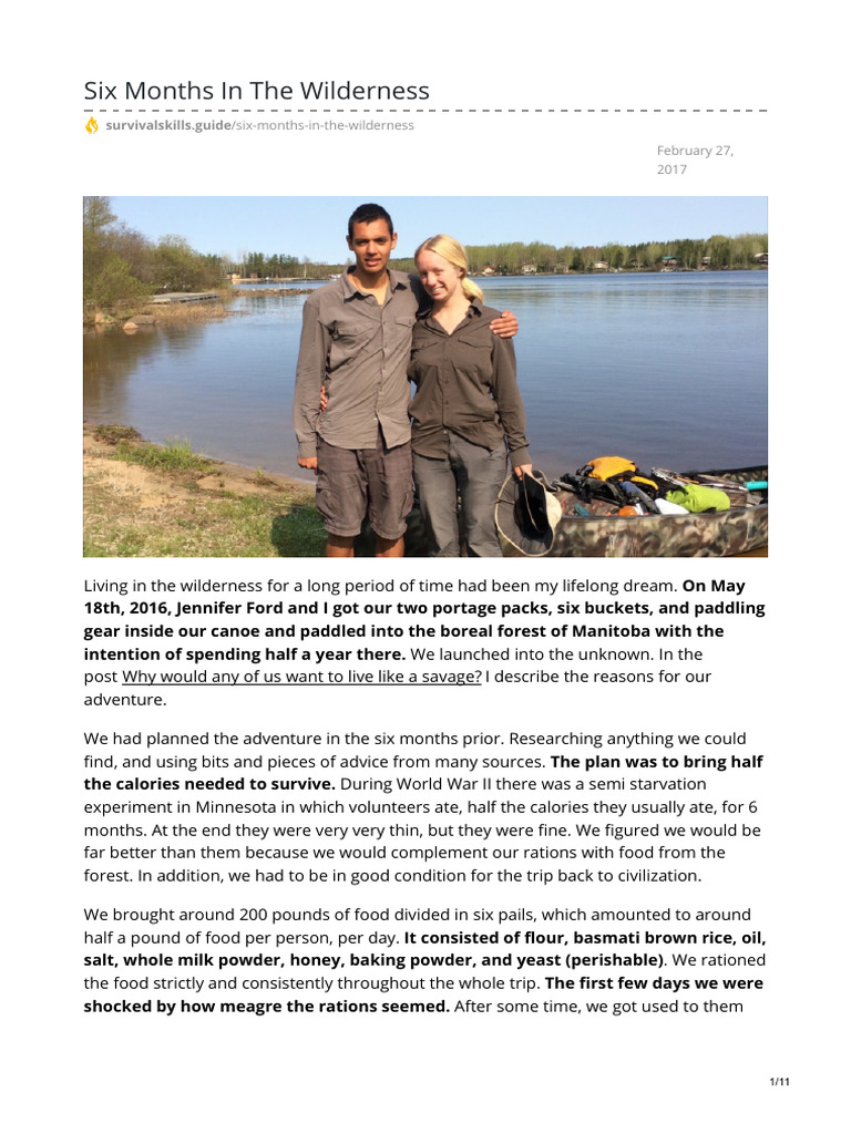 Survivalskills - Guide-Six Months in The Wilderness | PDF | Berry