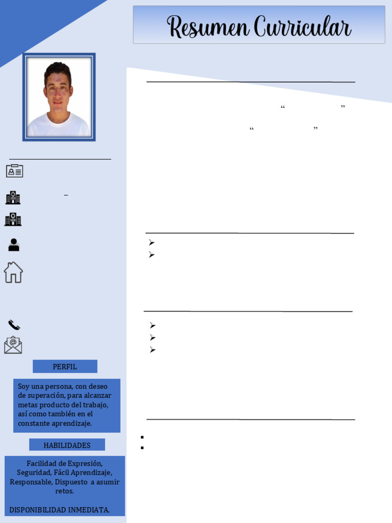 RESUMEN CURRICULAR Rendy Nelo | PDF