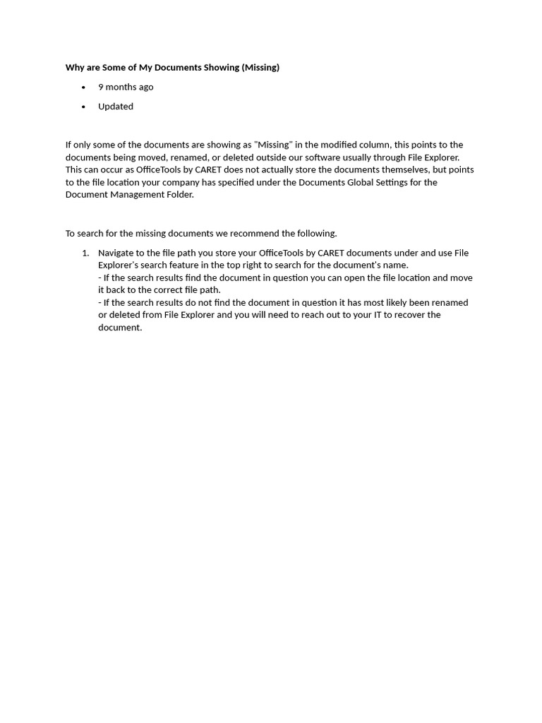 Why Are Some of My Documents Showing | PDF