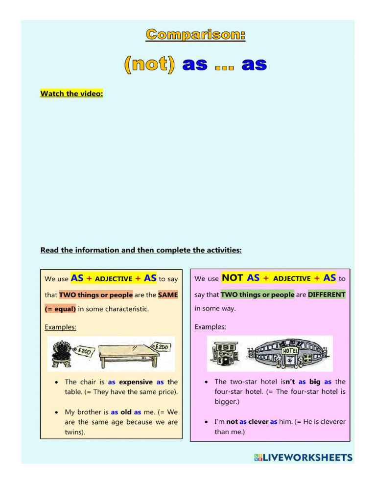 Comparison As As | PDF