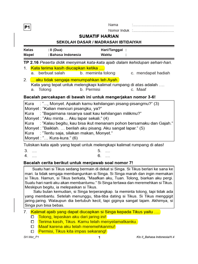 PH1 Mer Kls2 B Indo | PDF