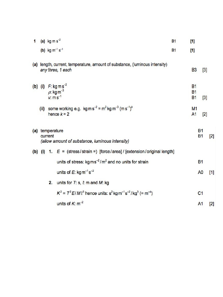 3.quantities and Units QP p5-7 MS | PDF