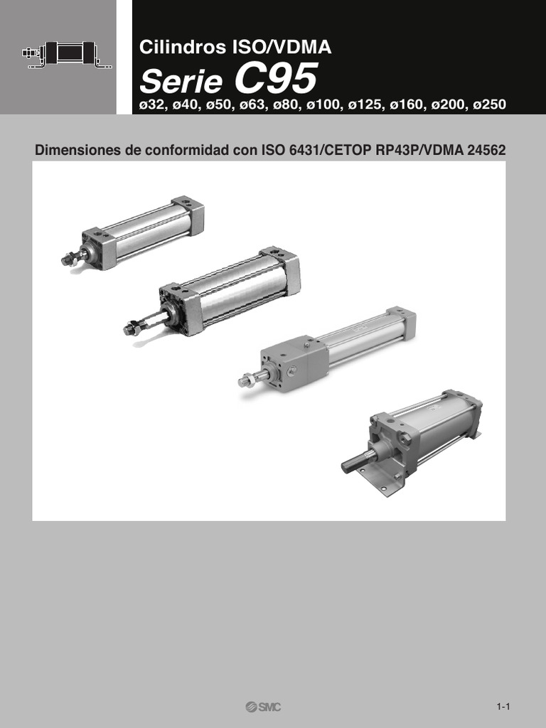 Cilindros ISO/VDMA Serie C95 | PDF | Transistor de unión bipolar