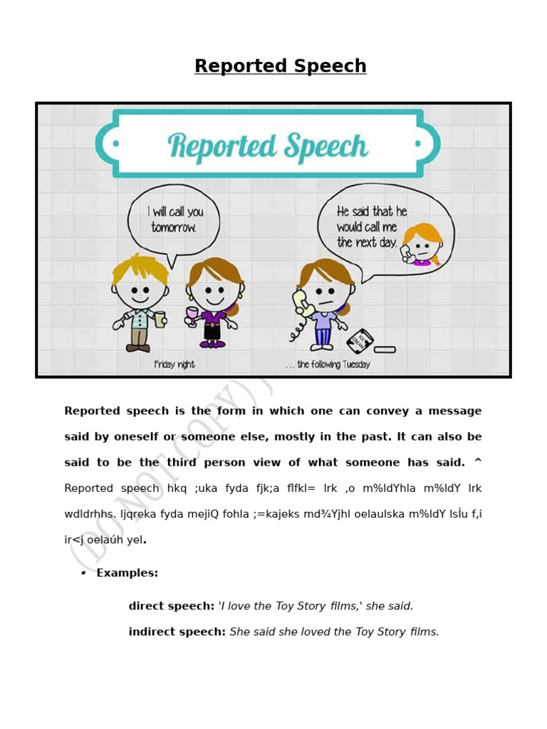 Reported Speech | PDF