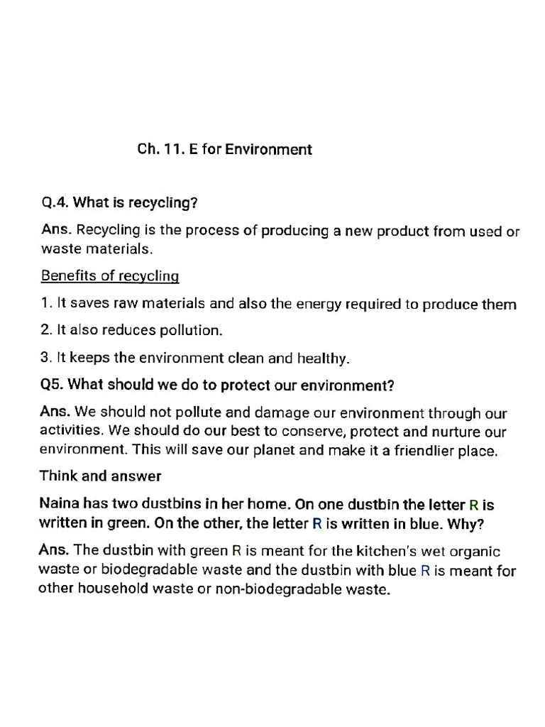 E For Environment | PDF