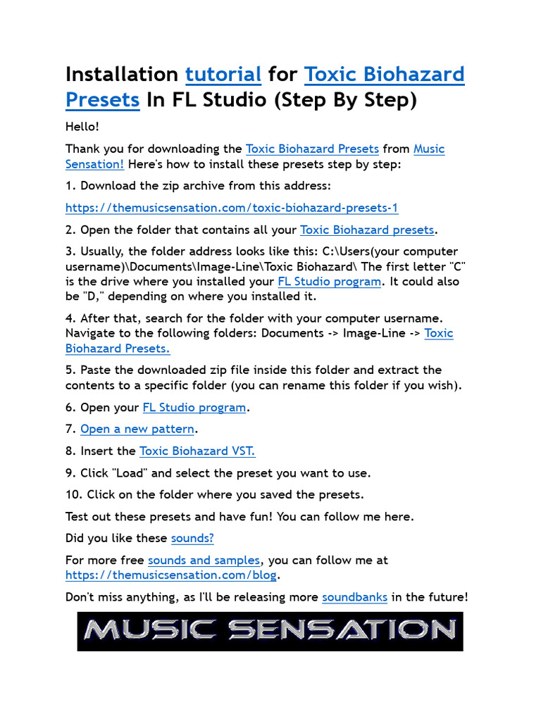 Step-By-Step Tutorial How To Install These 32 Toxic Biohazard Presets ...