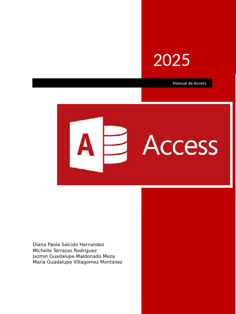 Manual de Access | PDF | Archivo de computadora | Ventana (informática)