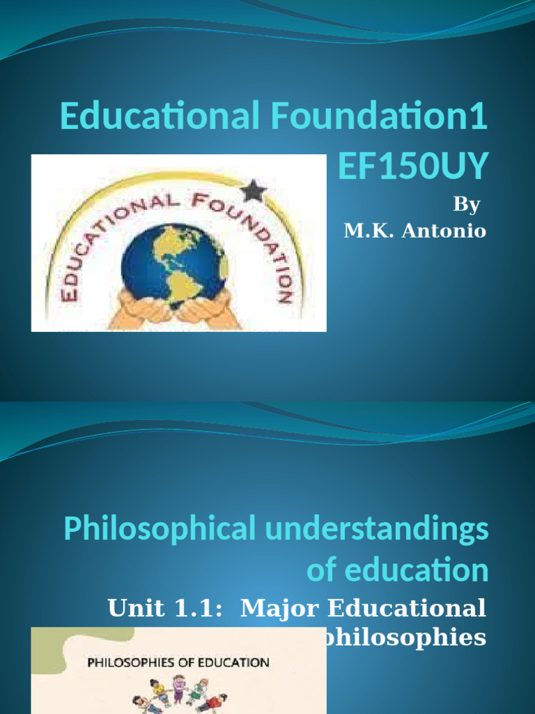 Understanding Educational Philosophy | PDF | Philosophy Of Education ...