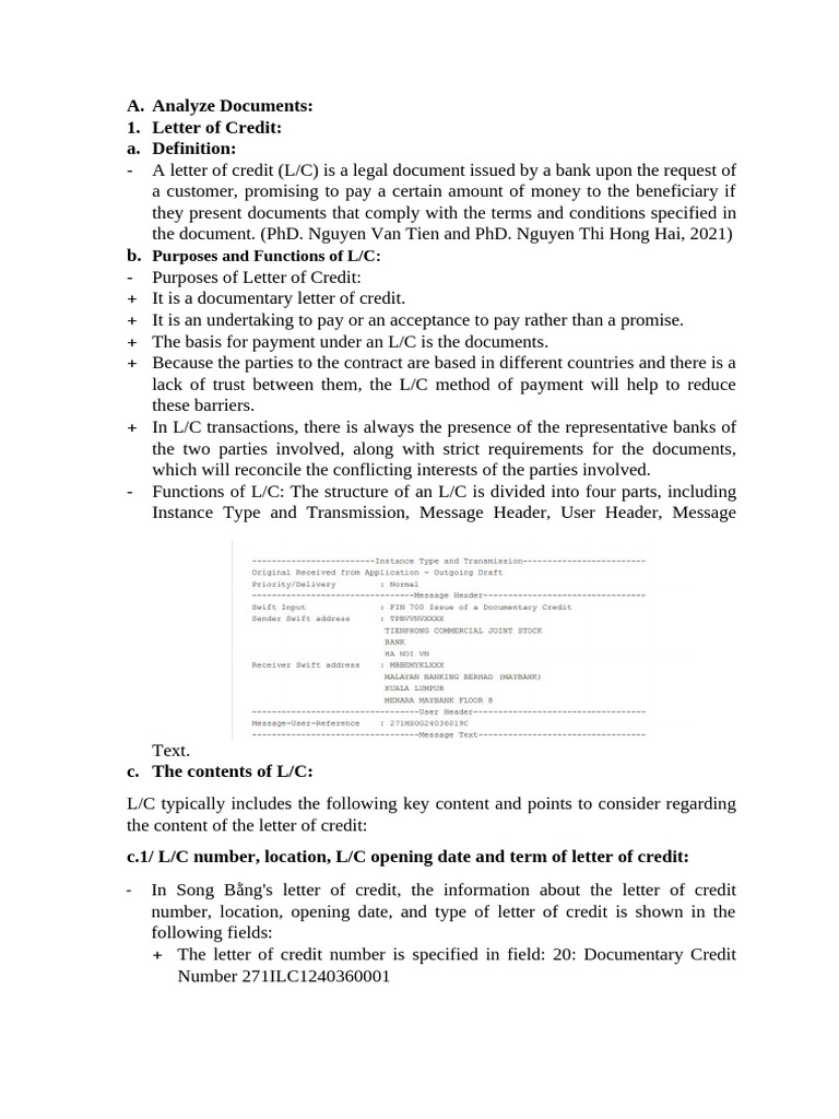 Understanding Letter of Credit Essentials | PDF | Letter Of Credit ...
