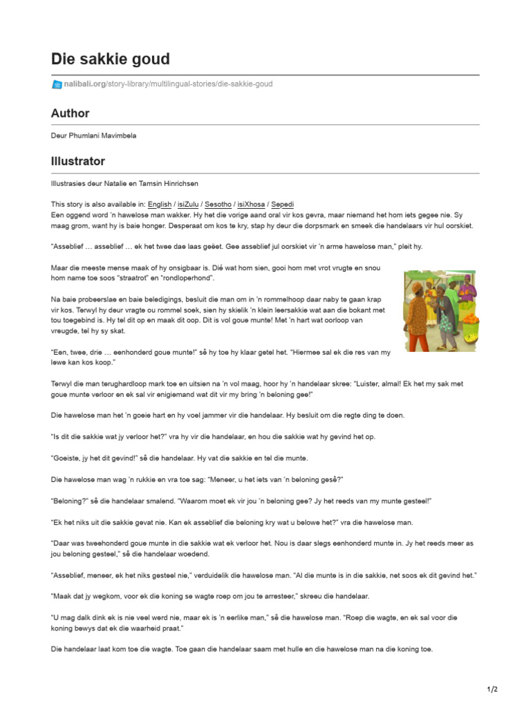 Die Sakkie Goud | PDF