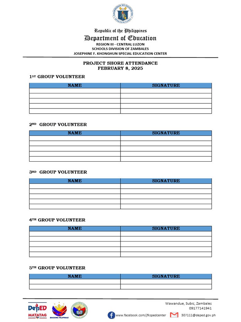 Project Shore Attendance | PDF | Luzon | Military Operations