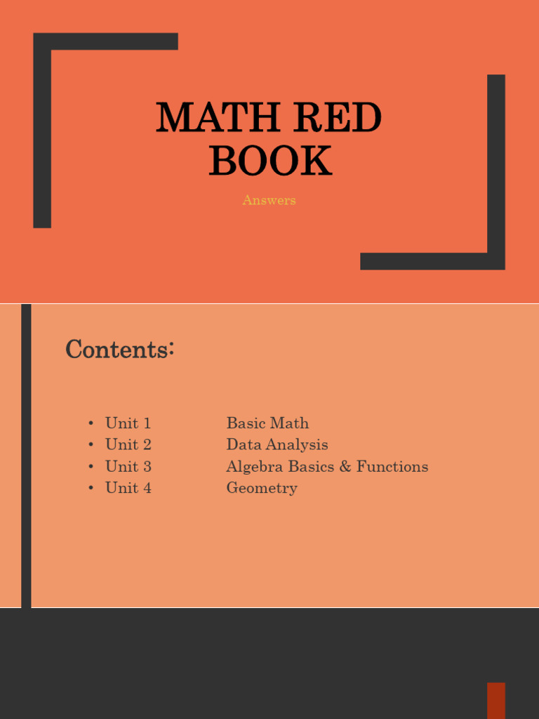 Math Red Book | PDF | Mathematics | Geometry
