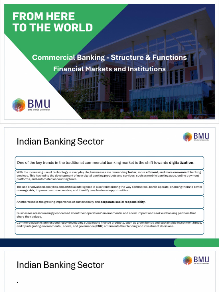 Trends in Indian Commercial Banking | PDF | Banks | Interest