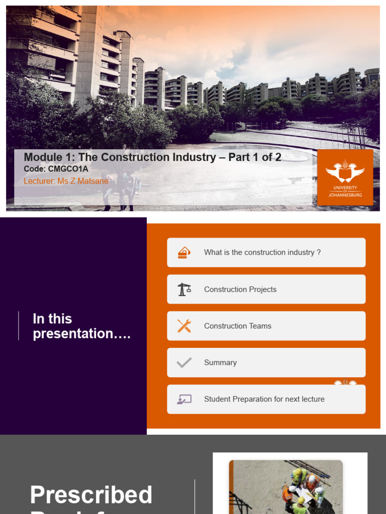 Overview of the Construction Industry | PDF | Subcontractor | Procurement