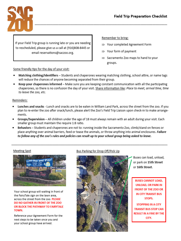 School Field Trip Essentials | PDF | Zoo