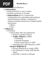 WWI European Alliances Map Activity | PDF