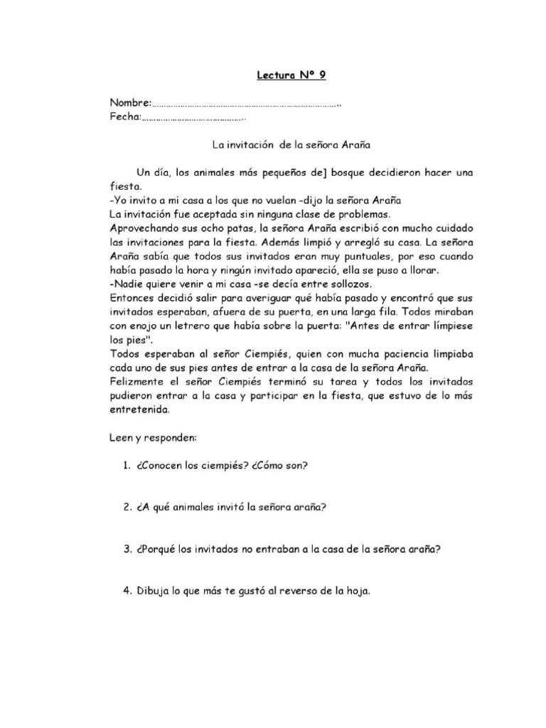 69-cuentos-cortos-y-guia-actividades-de-comprension-lectora-9 | PDF