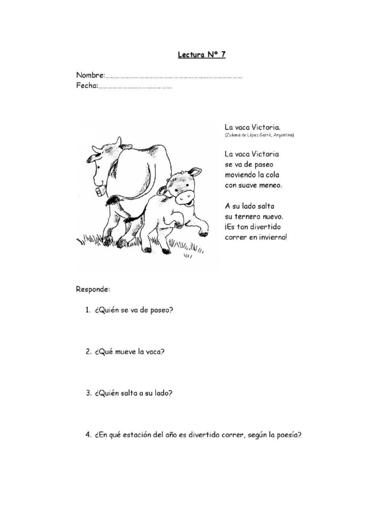 69 Cuentos Cortos y Guia Actividades de Comprension Lectora 7 | PDF
