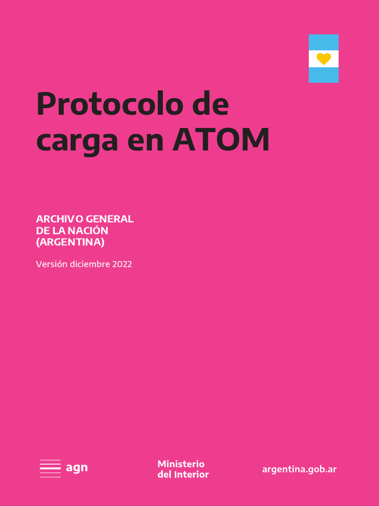 Protocolo de Carga en Atom - AGN | PDF