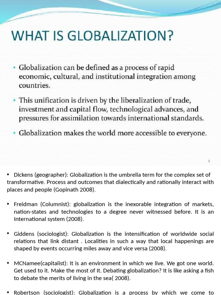 Lesson-1_Globalization | PDF | Globalization | Political Science