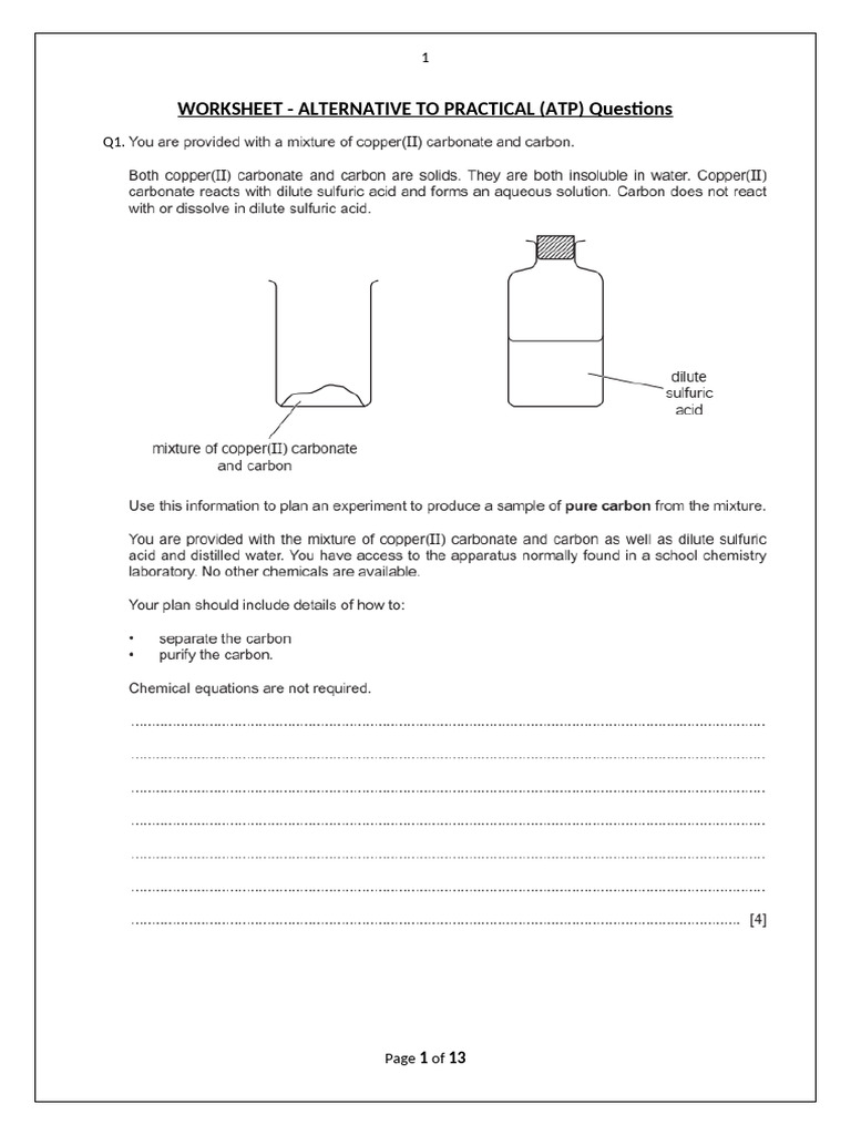 ATP Worksheet IX-O 2024-25 | PDF