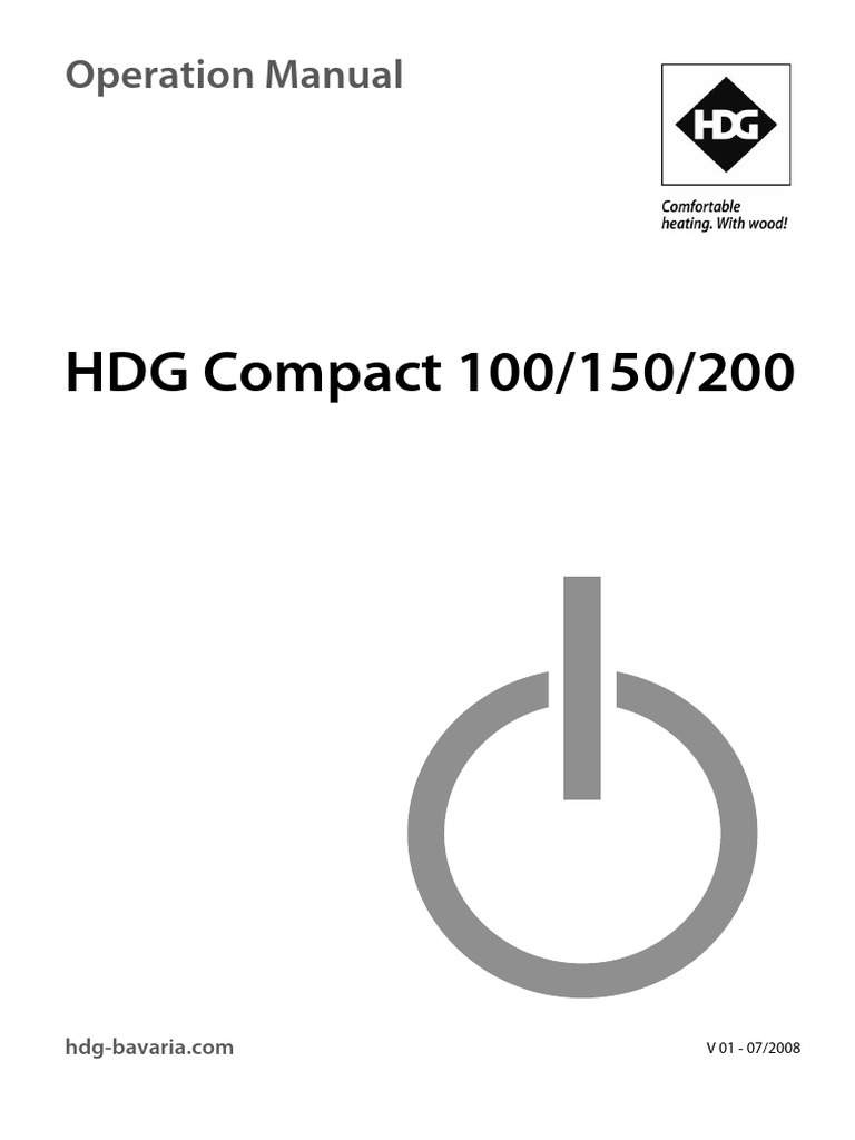 HDG Compact 100/150/200 Manual | PDF | Combustion