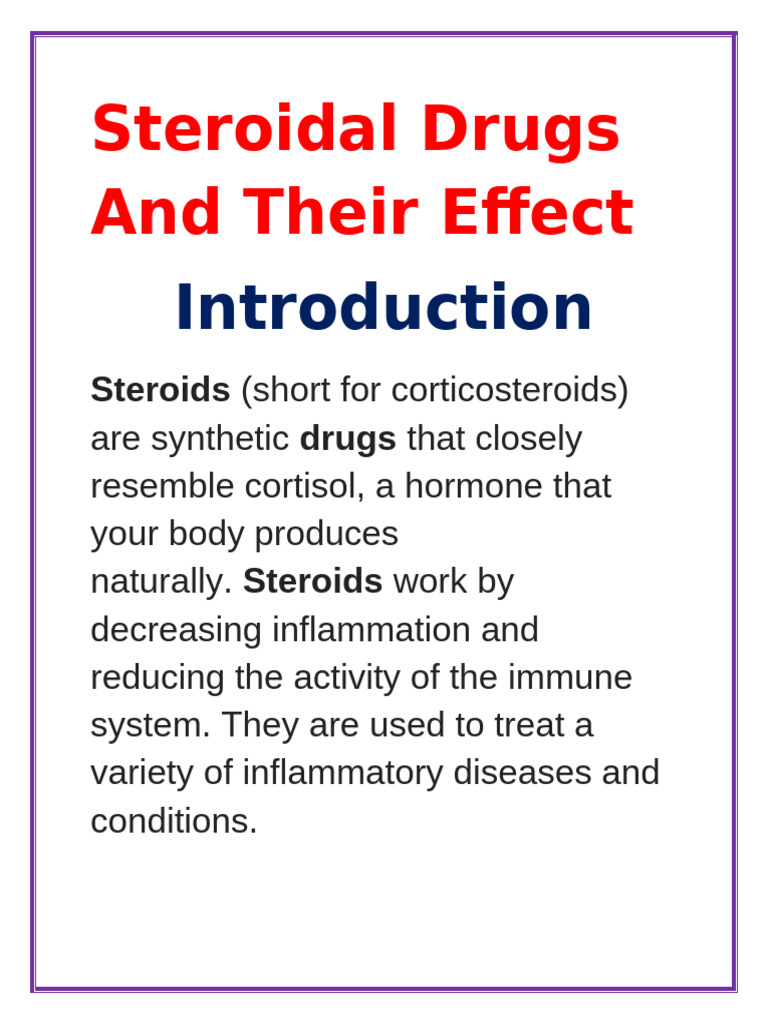 Abhishek Project | PDF | Corticosteroid | Steroid