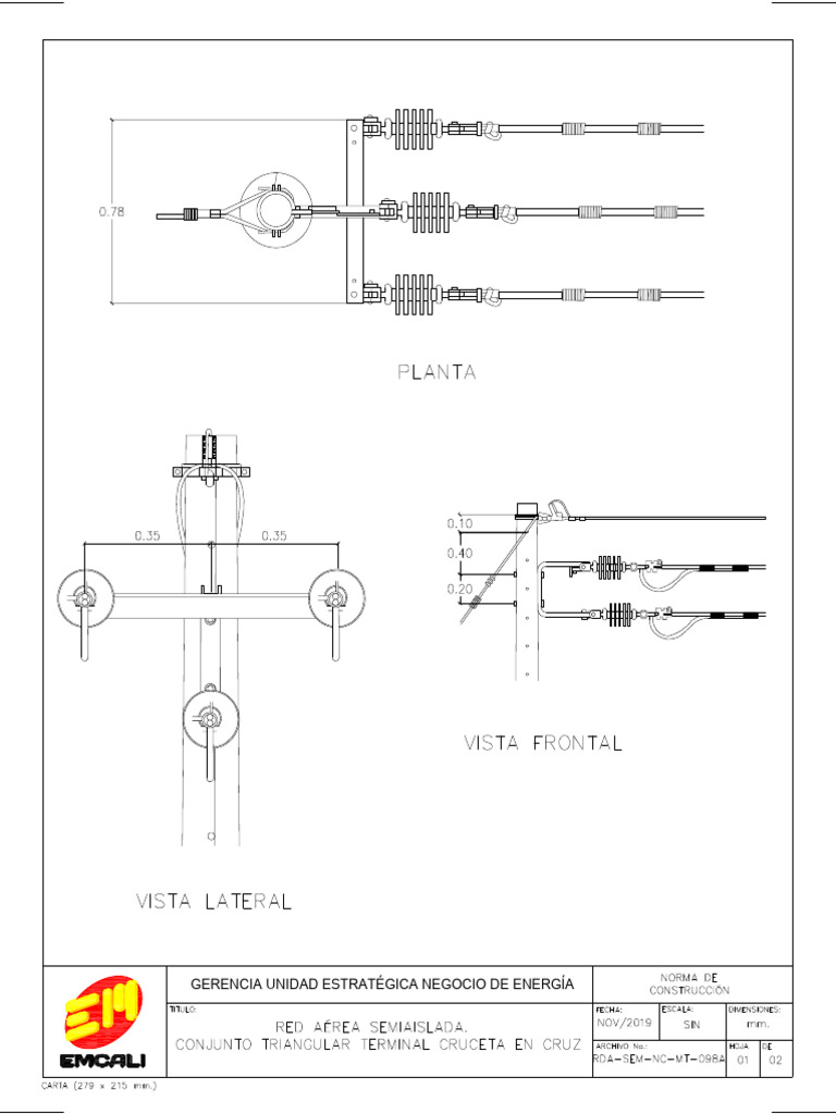SEM-NC-MT-098 Conjunto Triangular Terminal Cruceta en Cruz | PDF