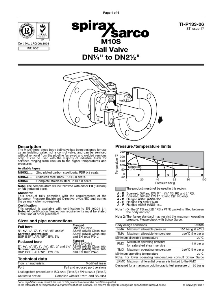 Ball Valve 10 3024 - E9ea29df 63cc 4db7 A7ea 43bf38815f66 | PDF | Valve ...