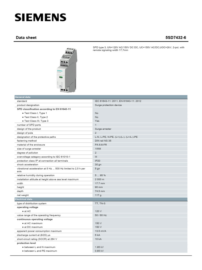 5SD74326_datasheet_en | PDF | Alternating Current | Electrical Engineering